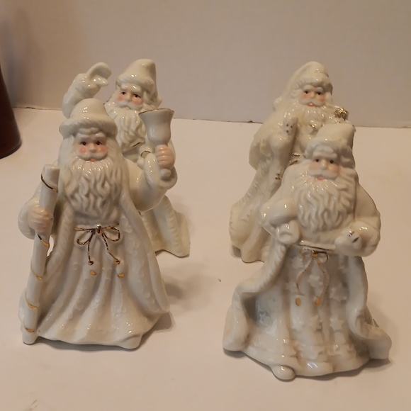 K'S Collection | Holiday | Set Of Vintage Ks Collection Bisque Santa ...